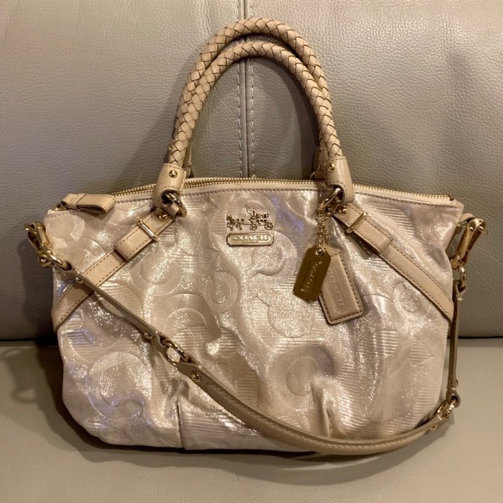 Coach Gold Champagne Shimmer Purse - Gem